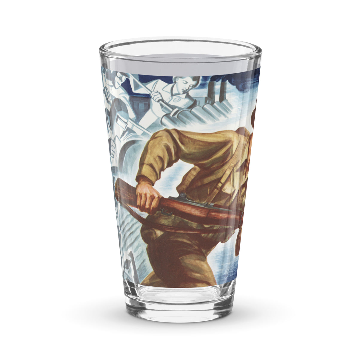 Let's All Fight Pint Glass – Military Trader/Vehicles